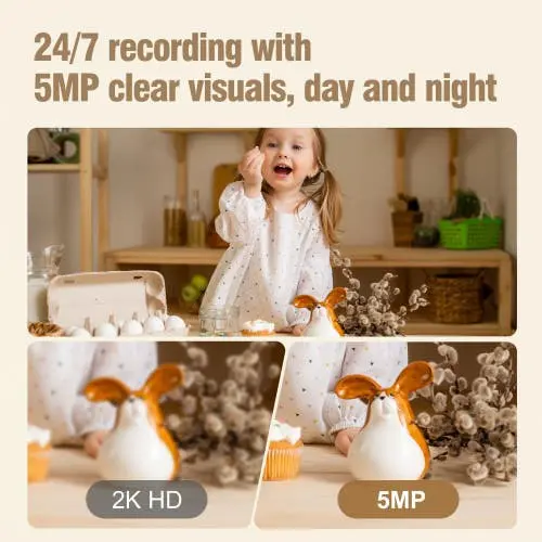 CINMOORE Dual Band Wifi Indoor Wifi Camera