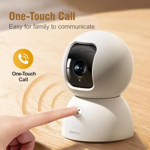 CINMOORE 2 Pack Smart Indoor Camera Dual-band Wifi6