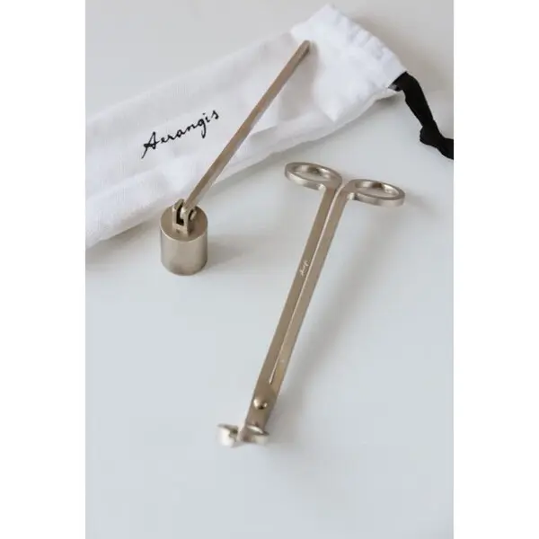 AERANGIS Signature Stainless Steel Candle Care Set - Silver