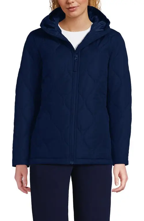 LANDS' END Featherfree Insulated Jacket - Deep Sea Navy