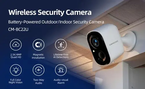 CINMOORE 2 Pack Smart Indoor Wifi Camera