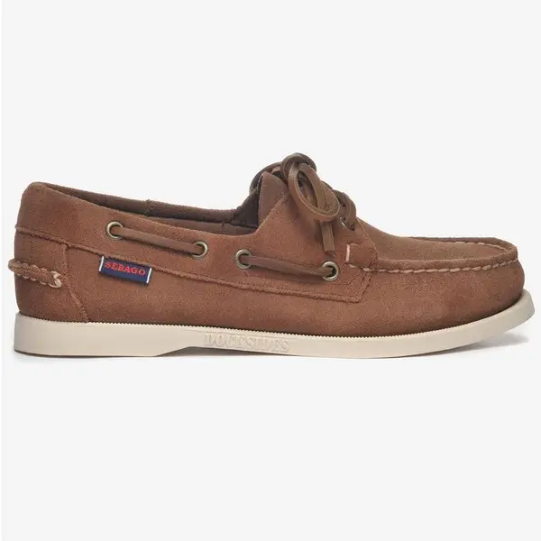 SEBAGO Portland Roughout Leather Boat Shoes - Dk Brown