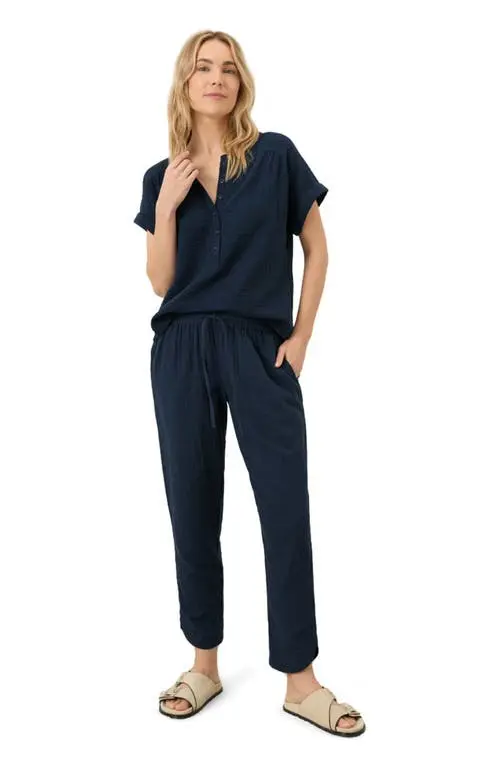 PACT Organic Cotton Coastal Double Gauze Tapered Pull-on Pant