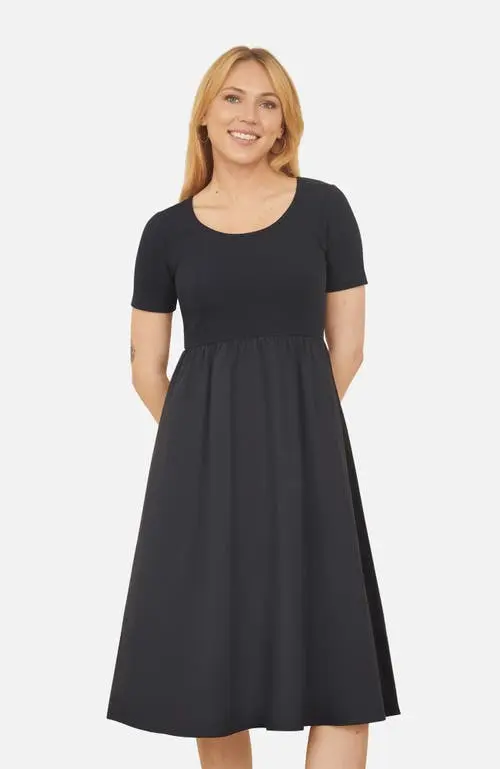 YUMI Jersey Top And Cotton Midi Dress