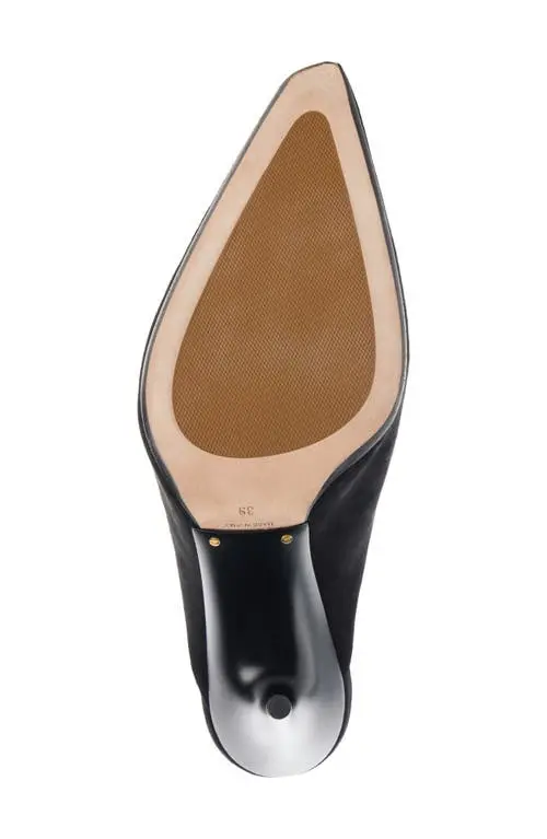 Balenciaga Duchesse Pointed Toe Mule - Black
