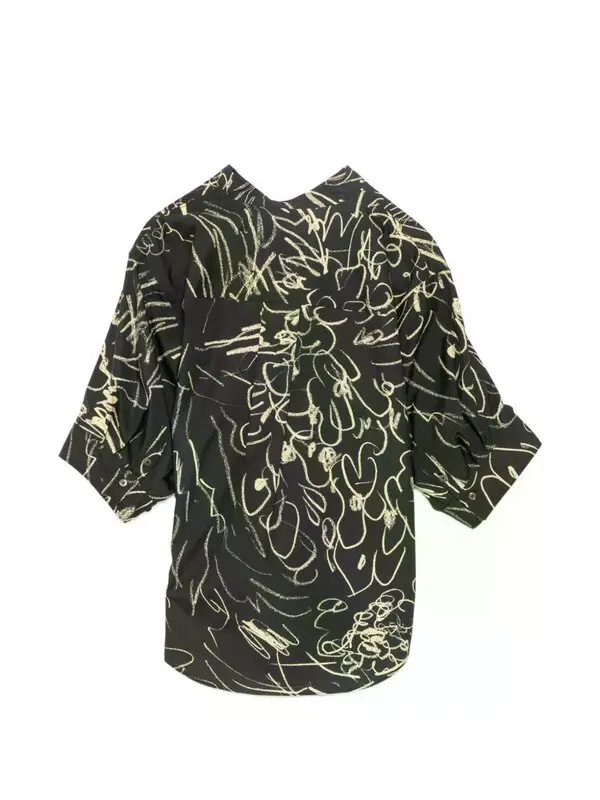JNBY Botanical Line Short-sleeve Top - Black