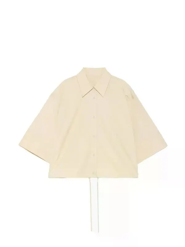 LESS Cropped Poplin Shirt