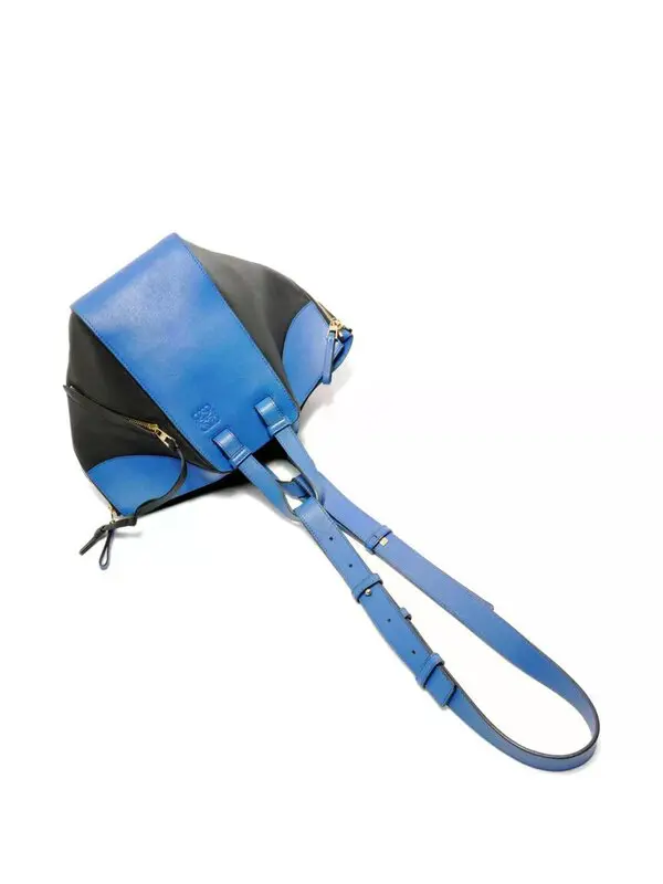 Loewe Large Hammock Leather Tote Bag - Blue