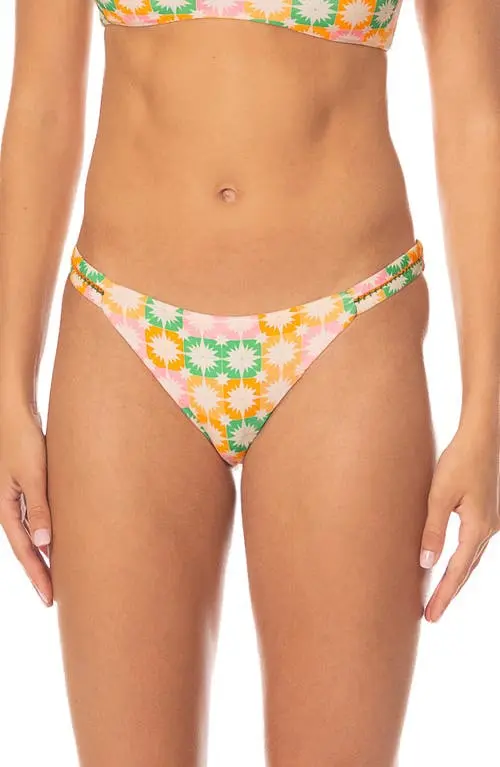 MAAJI Tropical Print Quinn Bikini Bottom - Open Green