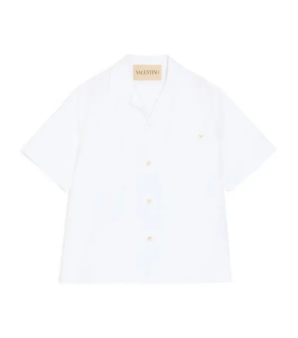 Valentino Garavani Cotton Vgold Shirt - White
