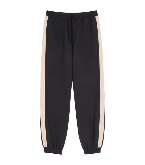 Valentino Garavani Jersey Vgold Sweatpants - Black