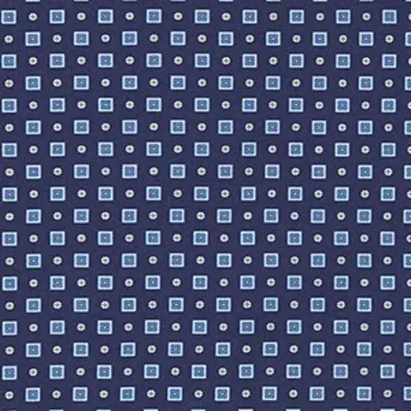 Eton Silk Floral Pocket Square - Navy