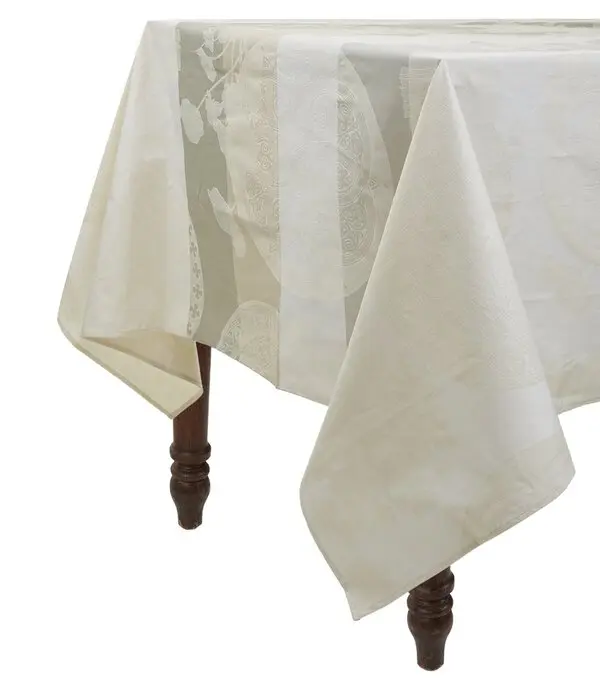 LE JACQUARD FRANÇAIS Fleurs Gourmandes Tablecloth - Beige