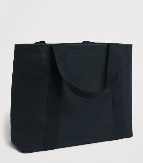 Harrods Canvas Tote Bag With Rosette