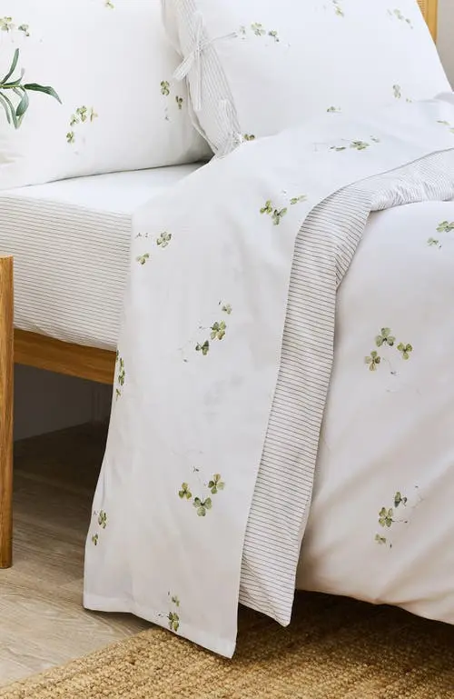 CHRISTY Clover Romantic Floral Striped Reversible Sheet Set Bundles