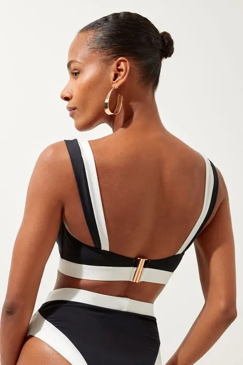 Karen Millen Trim Detail Detachable Strap Bikini Top