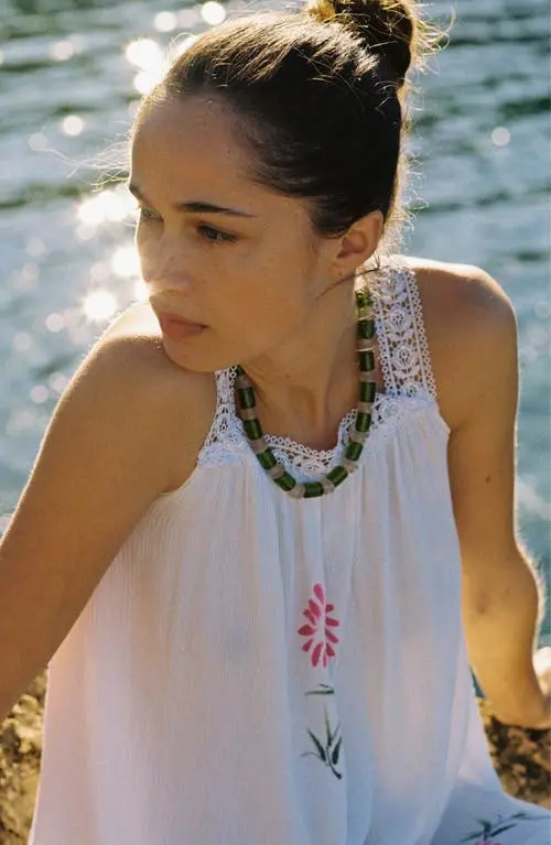 SCCOLLECTION Beaded Necklace - Green