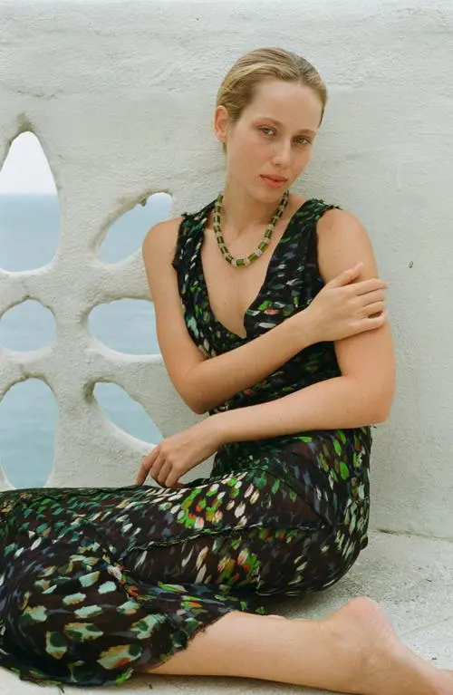 SCCOLLECTION Beaded Necklace - Green