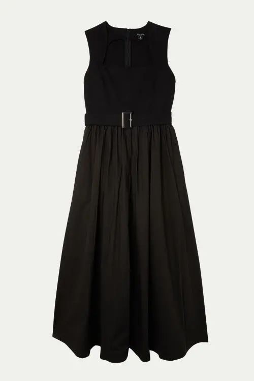 Karen Millen Square Neck Belted Maxi Dress