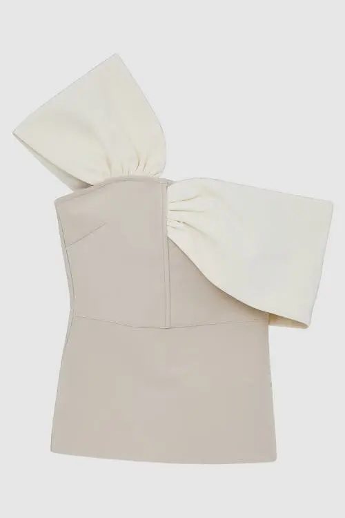 Karen Millen Figure Form Asymmetric Knit Top