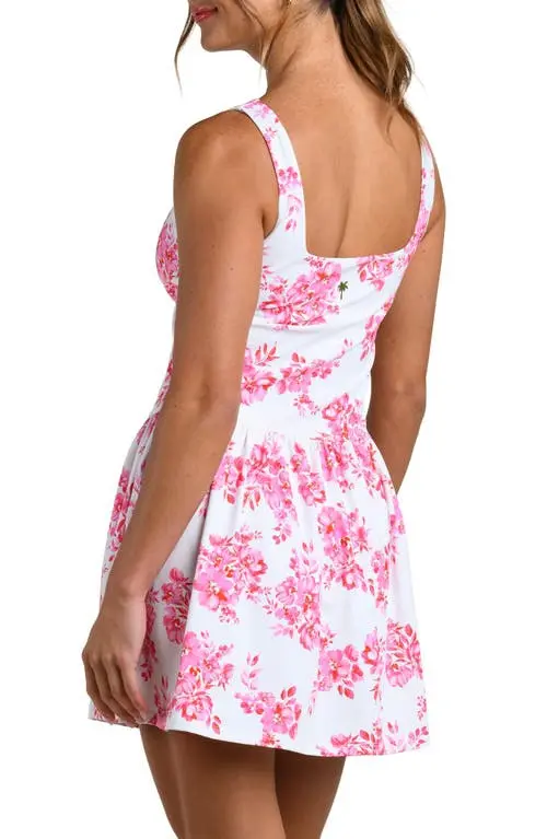 La Blanca Floral Print Tennis Dress