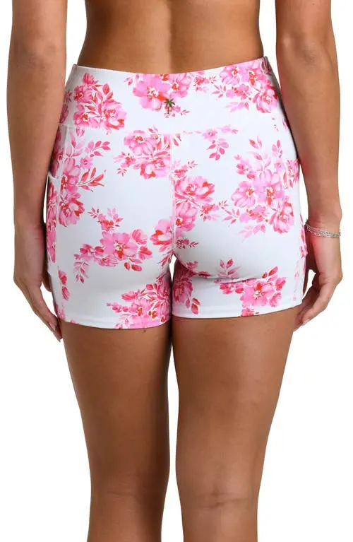 La Blanca Stretch Biker Shorts - White