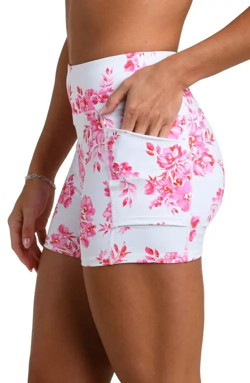La Blanca Stretch Biker Shorts - White