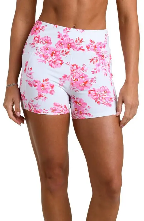 La Blanca Stretch Biker Shorts - White