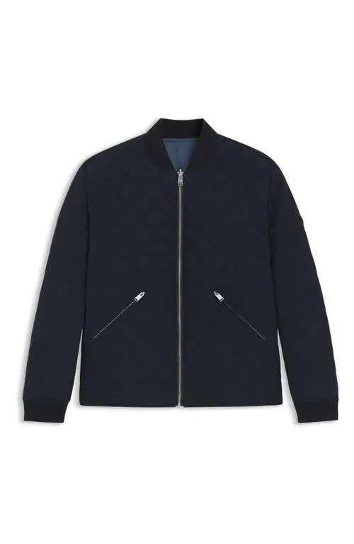BOSS Quilted Water Repellent Reversible Bomber Jacket