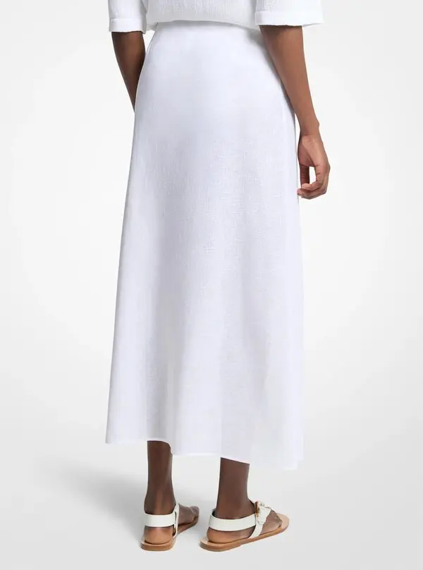 Michael Kors Linen Gauze Pareo Skirt