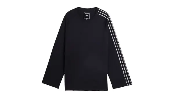 Adidas Y-3 Raw Edge Long Sleeve T-shirt - Black