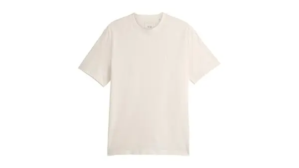 Adidas Y3 Regular Short Sleeve Tee Shirt - Chalk White