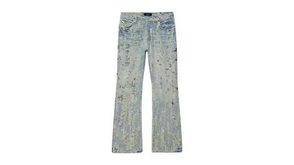 PURPLE BRAND P026bsdl226 Bead Splatter Destroy Jeans - Indigo