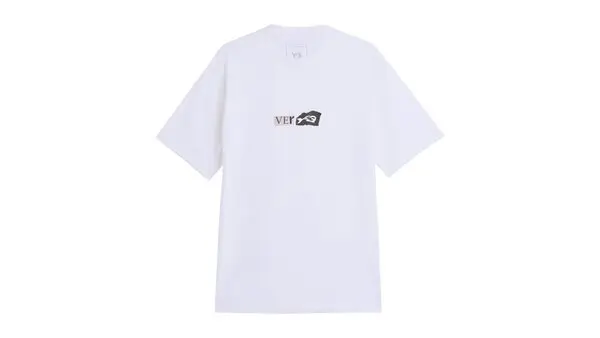 Adidas Y-3 Gfx Short Sleeve T-shirt - Chalk White
