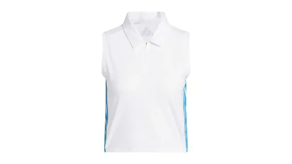 Adidas Beyond Crop Twistknit Polo Shirt - White