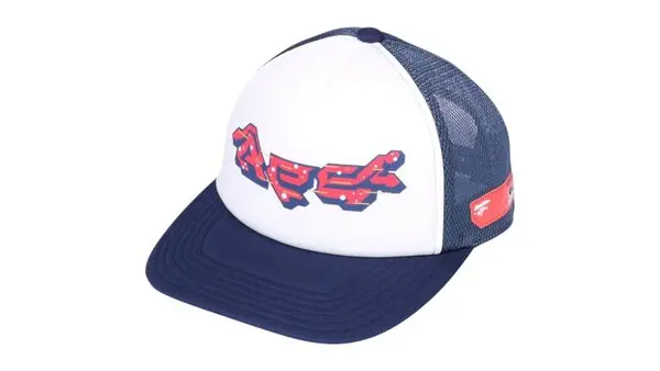 A BATHING APE Logo Mesh Cap - Navy Blue
