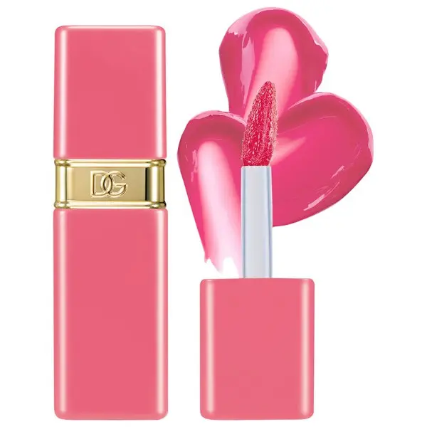 Dolce & Gabbana Rose Dew Lip Bite 24h Hydrating Glossy Lip Tint With Hyaluronic Acid - 01 Bubbly Pink