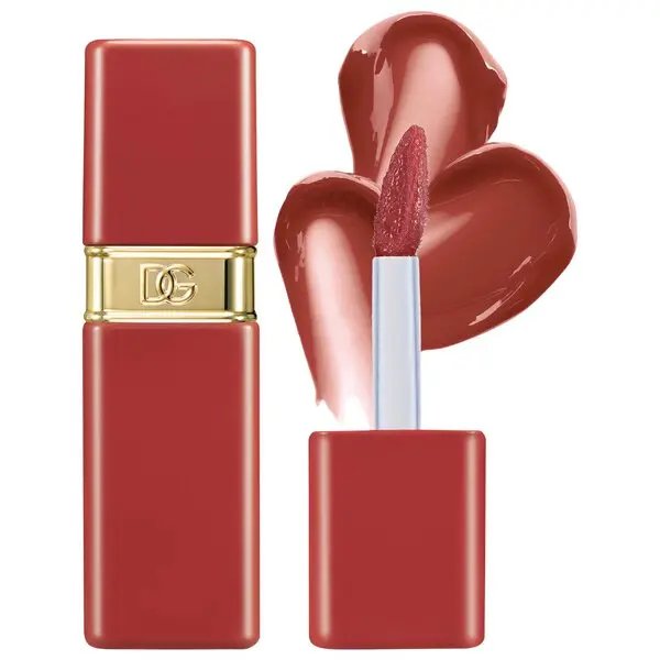 Dolce & Gabbana Rose Dew Lip Bite 24h Hydrating Glossy Lip Tint With Hyaluronic Acid - 05 Dreamy Rosewood