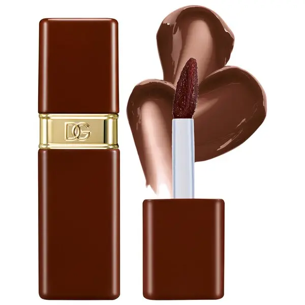 Dolce & Gabbana Rose Dew Lip Bite 24h Hydrating Glossy Lip Tint With Hyaluronic Acid - 06 Quirky Mocha