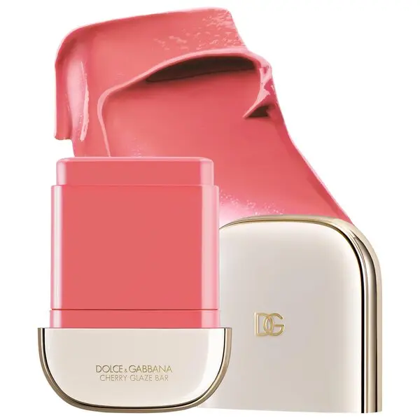 Dolce & Gabbana Cherry Glaze Bar 24h Lasting Glow & Waterproof Cream Blush Stick With Vegan Collagen - 01 Demure Rose