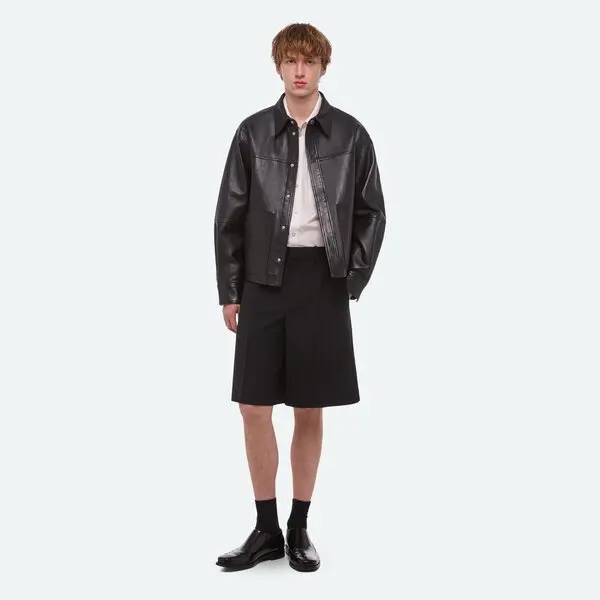 Helmut Lang Bonded Leather Trucker Jacket