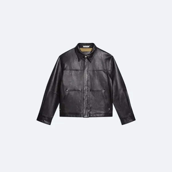 Helmut Lang Bonded Leather Trucker Jacket