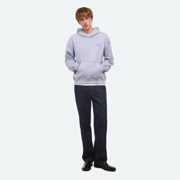 Helmut Lang Hooded Sweatshirt With Graphic - Pacific