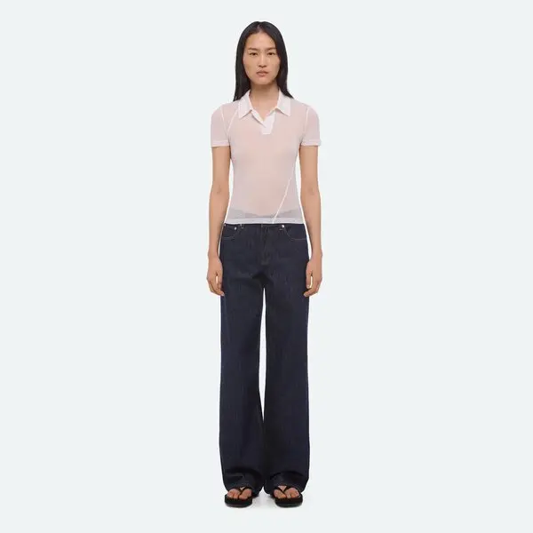 Helmut Lang Twisted Polo - White