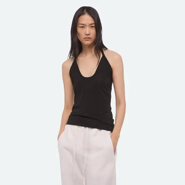 Helmut Lang Twisted Dancer Top - Black
