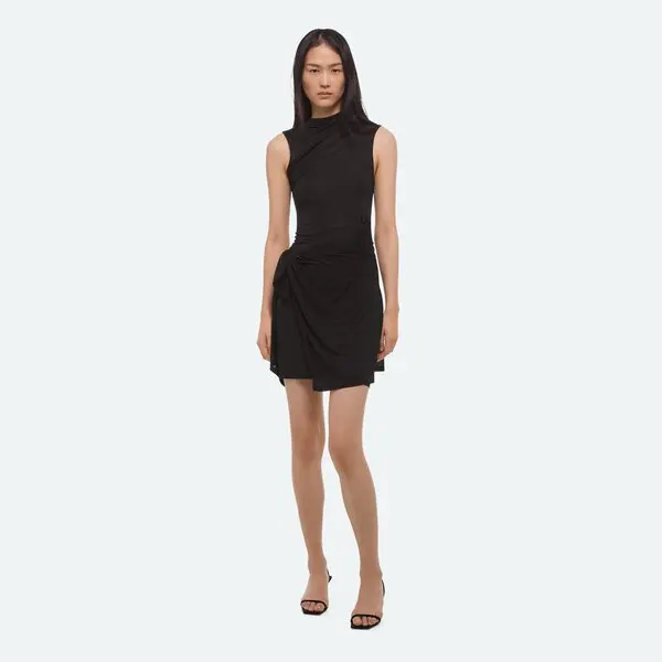 Helmut Lang Mini Knot Dress - Black