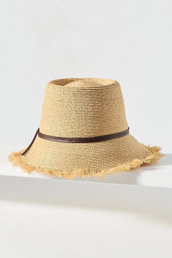 Hat Attack Zoe Lamp Shade Bucket Hat - Neutral/choco