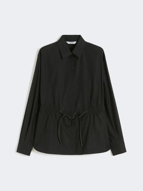 Max Mara Cotton Poplin Shirt - Black