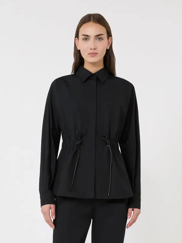 Max Mara Cotton Poplin Shirt - Black