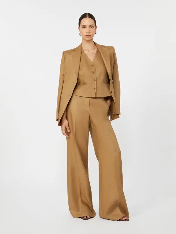 Max Mara Linen Twill Blazer - Sand